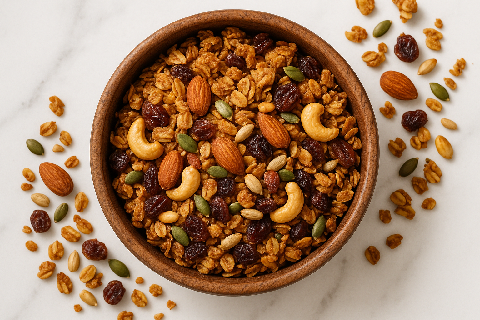 Crunchy Homemade Granola – Real Harvest Foods